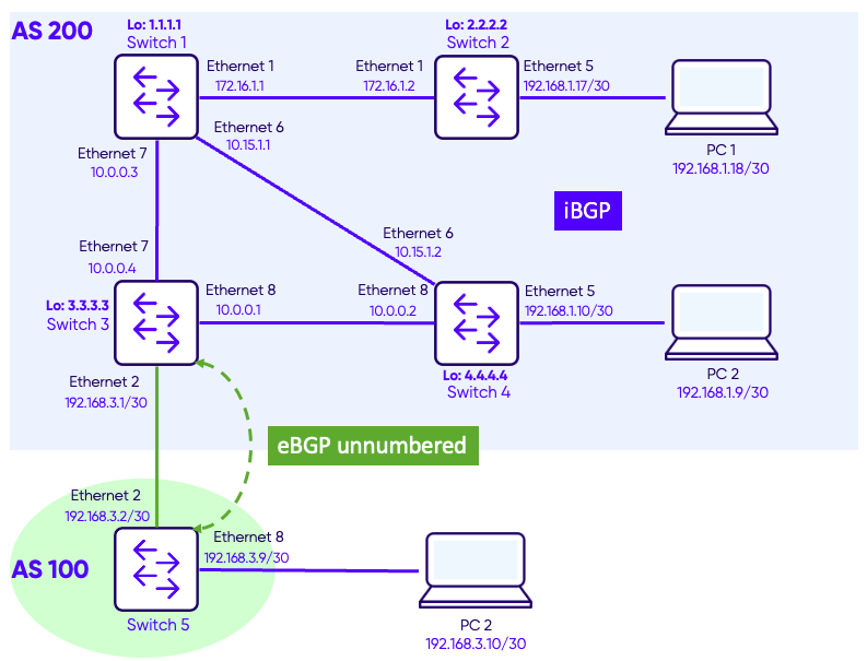 16 – SONiC BGP Unnumbered Configuration - Pine Networks